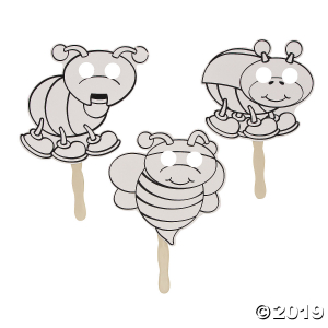 Color Your Own Bug Stick Masks (Per Dozen) | GlowUniverse.com