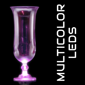 LED Flashing 16oz Hurricane Glass | GlowUniverse.com