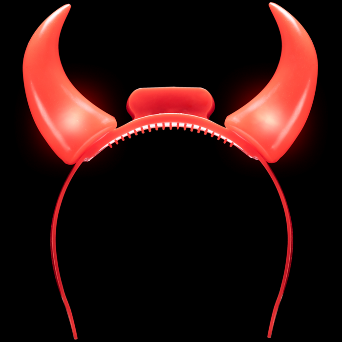 LED Devil Horns Headband | GlowUniverse.com