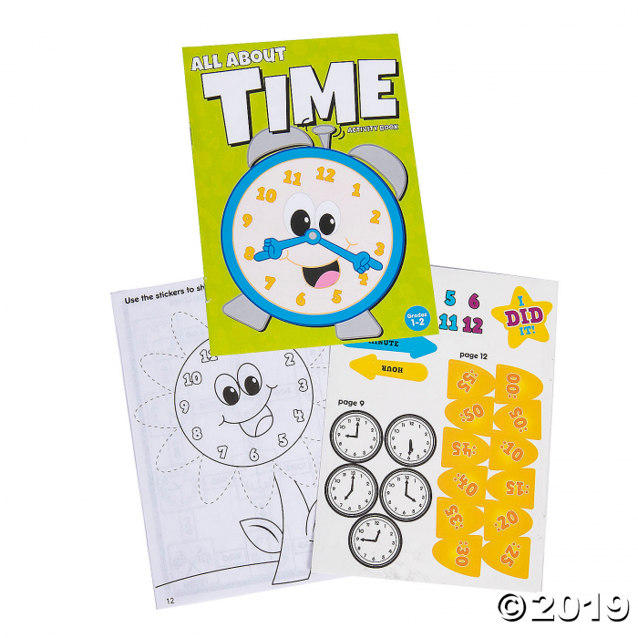 All About Time Activity Books (Per Dozen) | GlowUniverse.com