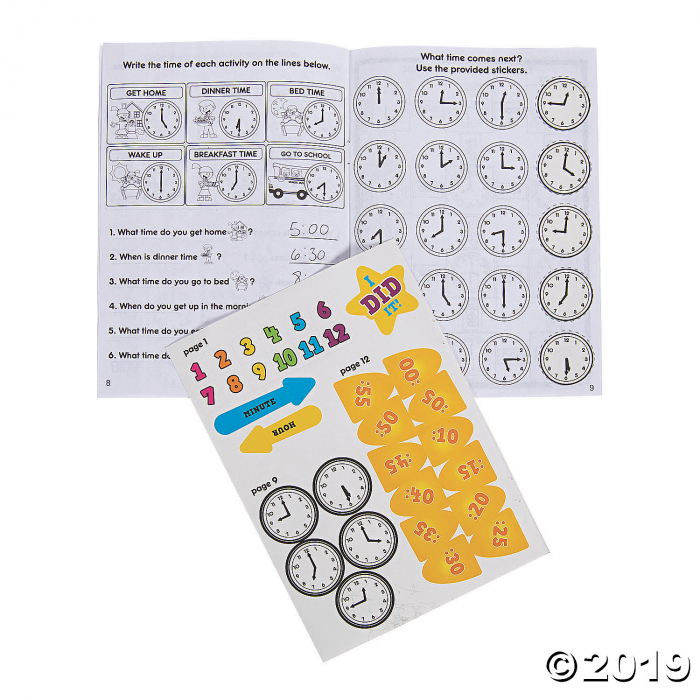 All About Time Activity Books (Per Dozen) | GlowUniverse.com