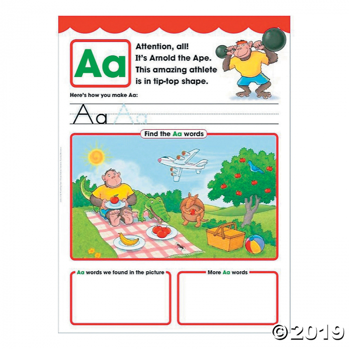 Letter of the Week Flip Chart (1 Piece(s)) | GlowUniverse.com