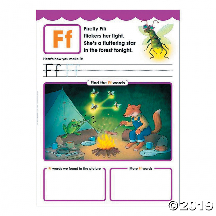 Letter of the Week Flip Chart (1 Piece(s)) | GlowUniverse.com