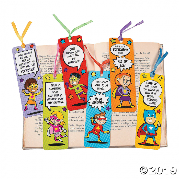Laminated Superhero Bookmarks (48 Piece(s)) | GlowUniverse.com