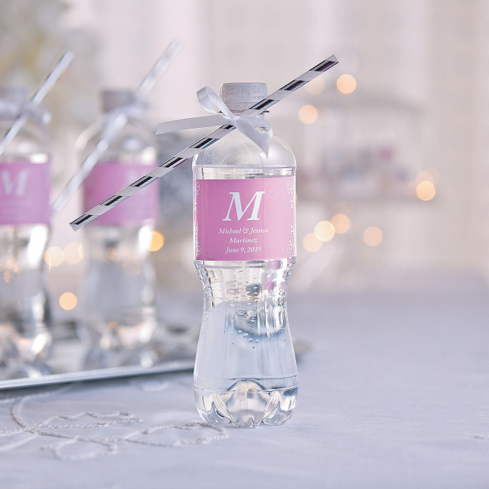 Personalized Monogrammed Water Bottle Labels (50 Piece(s ...