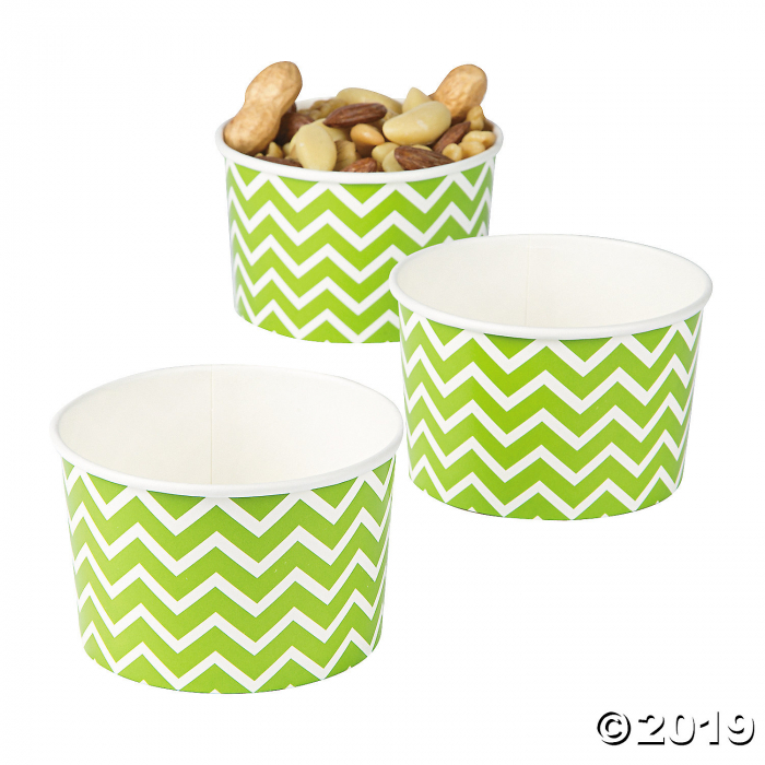 Lime Green Snack Paper Bowls Per Dozen GlowUniverse
