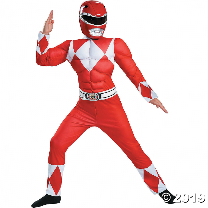 Boy's Classic Muscle Red Ranger Costume - Small (1 Piece(s ...