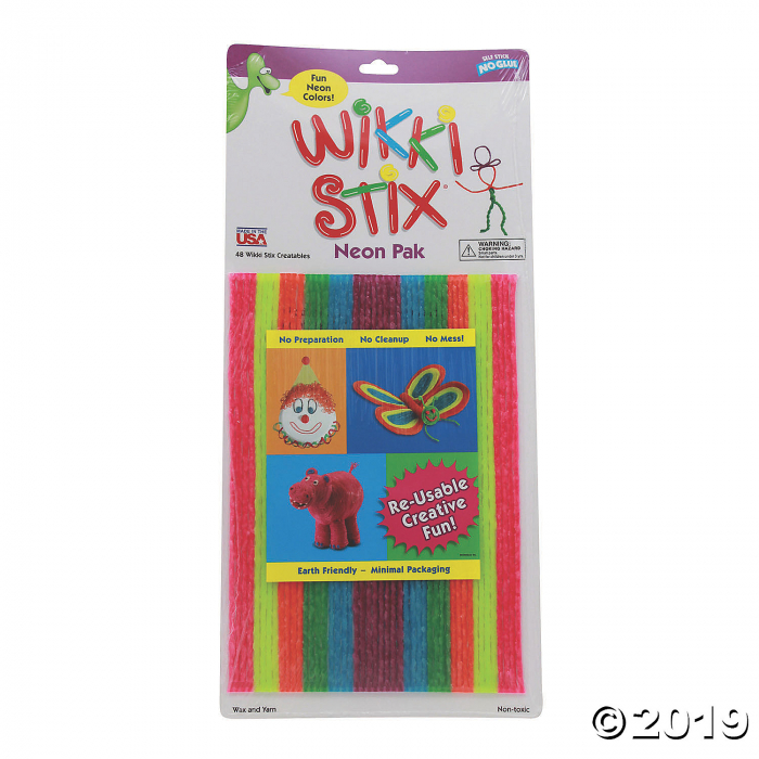 Wikki Stix® Neon Colors Pak, 48 Stix Per Pack, 6 Packs (6 Piece(s ...
