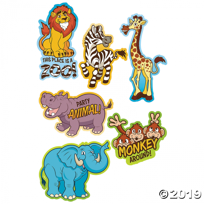 Zoo Adventure Wall Cutouts (6 Piece(s)) | GlowUniverse.com