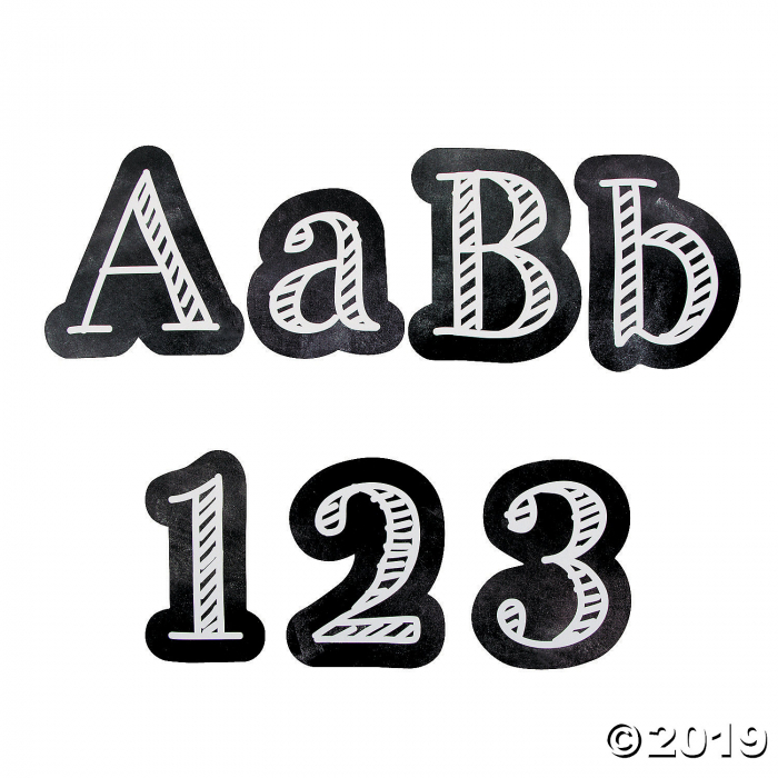 Chalkboard Bulletin Board Letters (1 Set(s)) | GlowUniverse.com