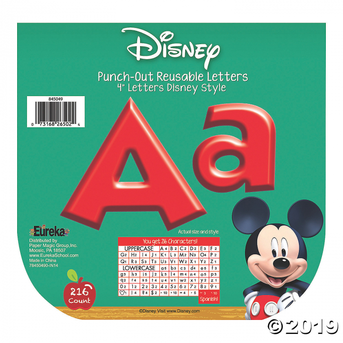 Eureka® Mickey Mouse Clubhouse® Bulletin Board Letters (1 Set(s ...