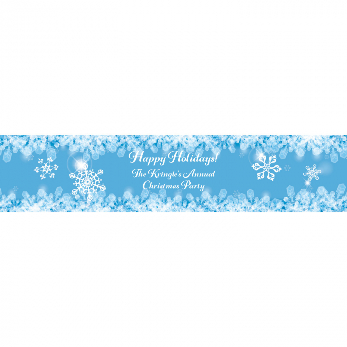 Personalized Winter Snowflake Water Bottle Labels (50 Piece(s ...
