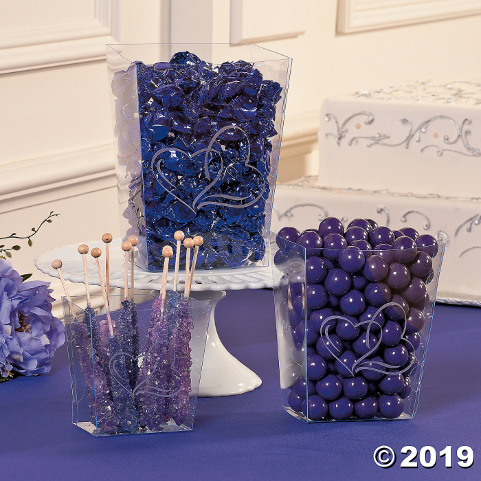 Two Hearts Candy Buckets (6 Piece(s)) | GlowUniverse.com