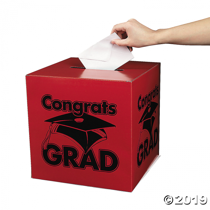 Congrats Grad Red Card Box | GlowUniverse.com