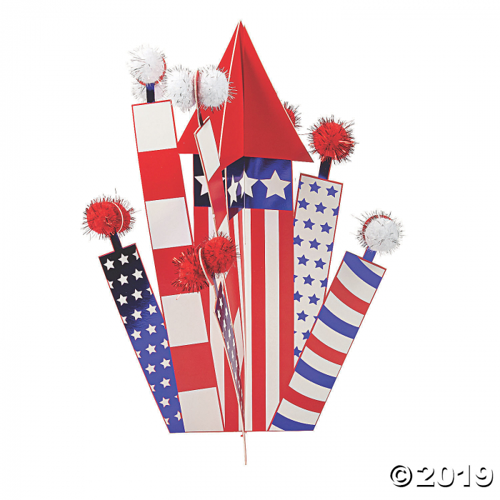 Patriotic Firework Bundle Centerpiece (1 Piece(s)) | GlowUniverse.com