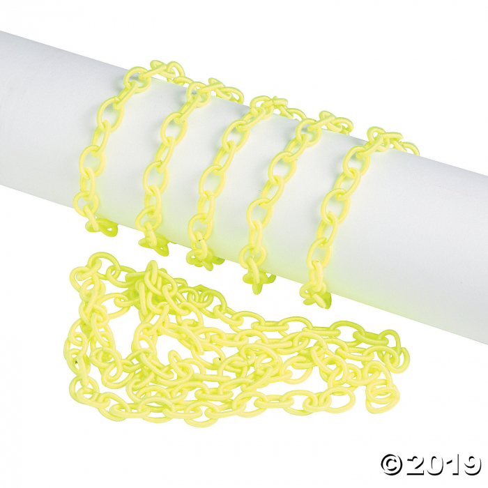 Nylon Yellow Chains - 3 ft. (3 Piece(s)) | GlowUniverse.com