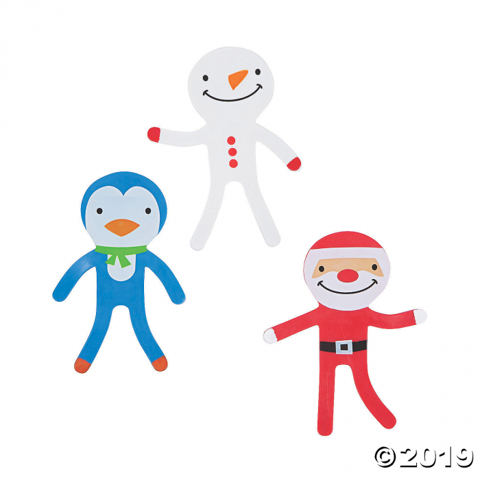 Big Head Christmas Character Bendables (24 Piece(s)) | GlowUniverse.com