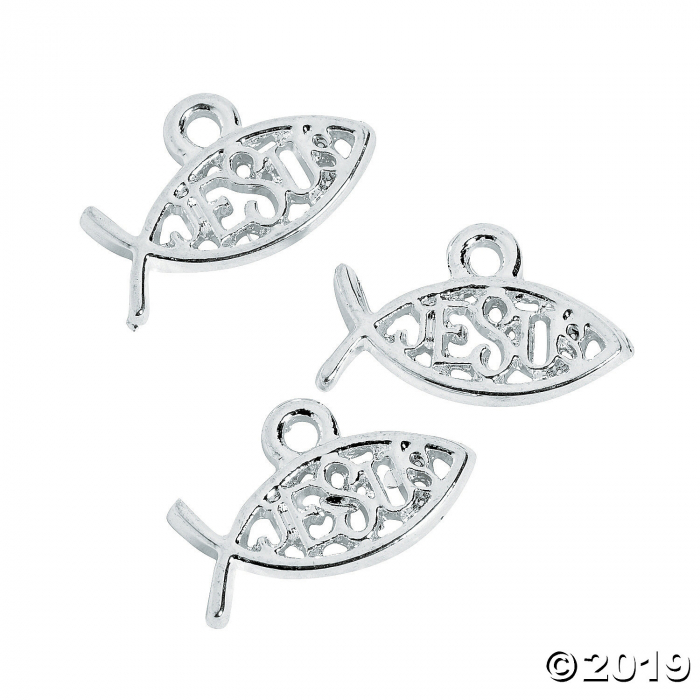 Jesus Fish Charm (Per Dozen) | GlowUniverse.com