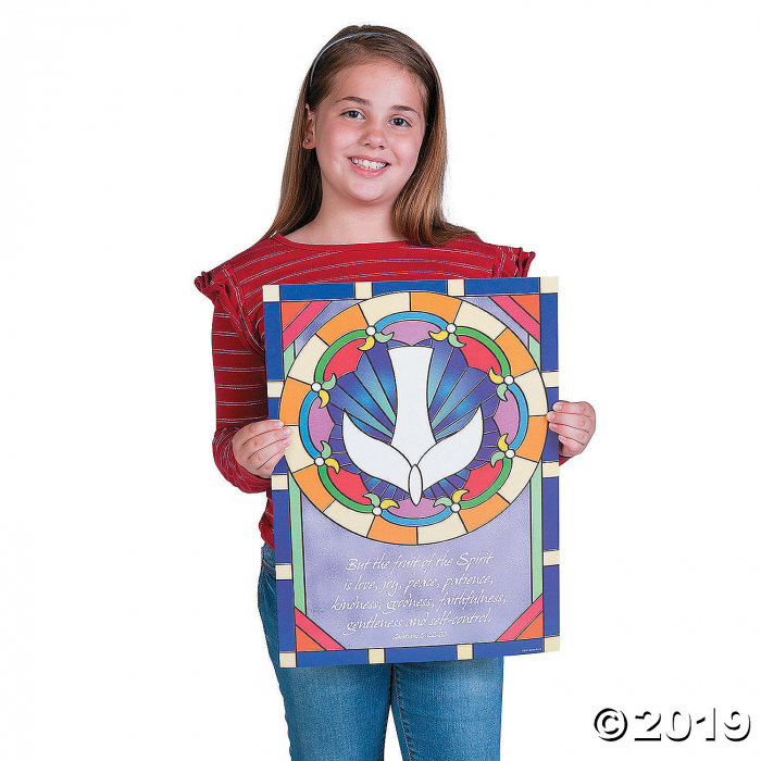 Stained Glass Spiritual Poster Set (1 Set(s)) | GlowUniverse.com