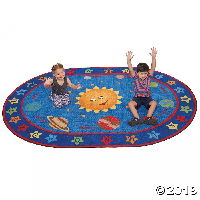 Out of This World Alphabet - 6ft x 9ft Oval (1 Unit(s)) | GlowUniverse.com