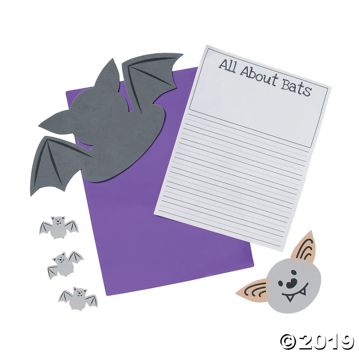 All About Bats Writing Prompt Craft Kit (Makes 12) | GlowUniverse.com