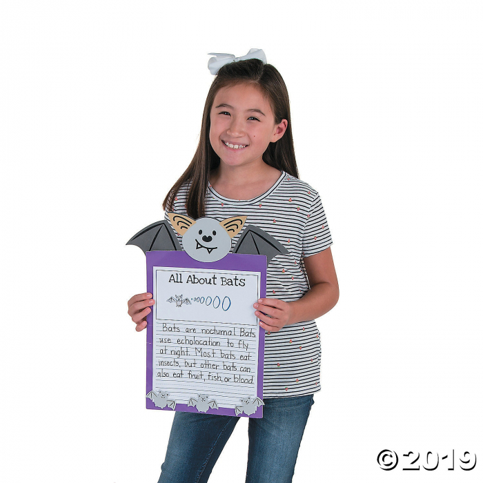 All About Bats Writing Prompt Craft Kit (Makes 12) | GlowUniverse.com