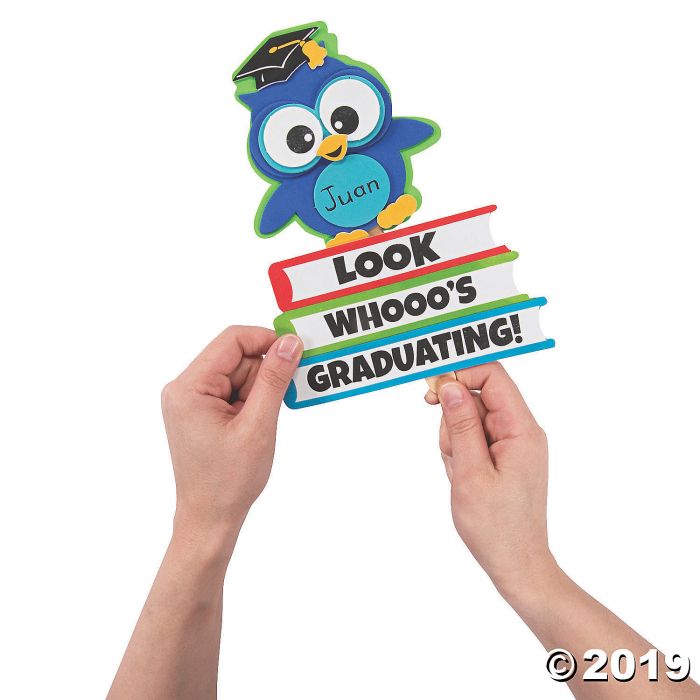 Graduation Owl Pop-Up Craft Kit (Makes 12) | GlowUniverse.com