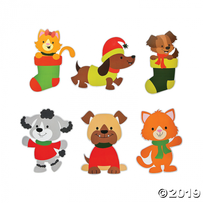 Christmas Tails Cutouts (Per Dozen) | GlowUniverse.com
