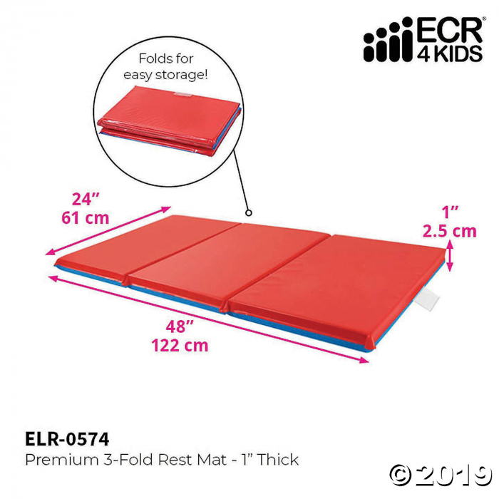 Premium Folding Rest Mat 3-Section 1in - 5 Pack (5 Unit(s ...