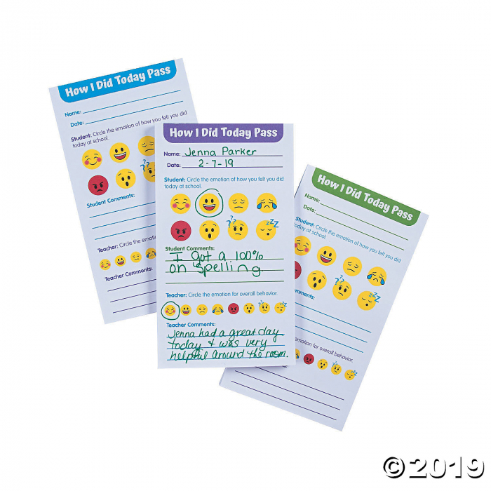 Behavior Management Emoji Passes (1 Set(s)) | GlowUniverse.com