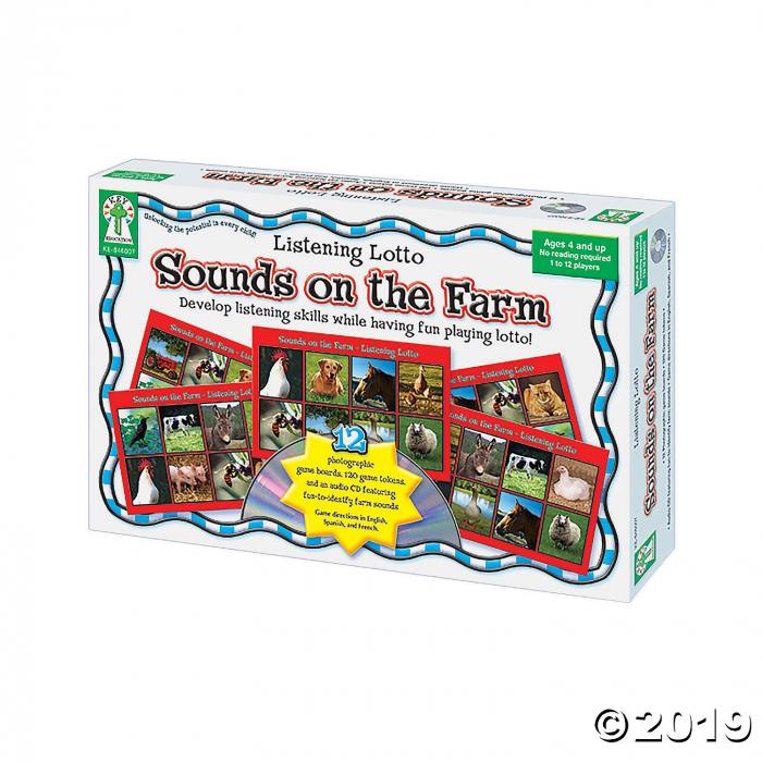 Sounds on a Farm Listening Lotto Game (1 Piece(s)) | GlowUniverse.com