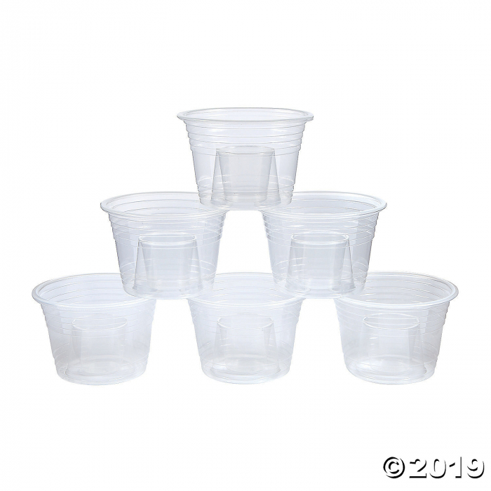 Clear Plastic Bomber Cups - 100 Pc. | GlowUniverse.com
