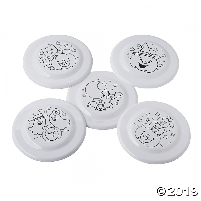 Color Your Own Halloween Flying Discs (50 Piece(s)) | GlowUniverse.com