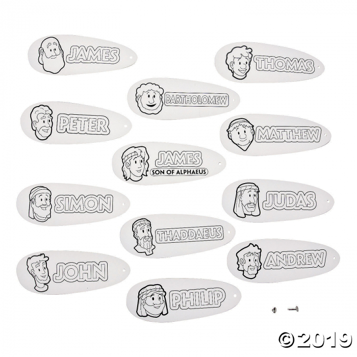 Color Your Own Disciples Fans (Per Dozen) | GlowUniverse.com