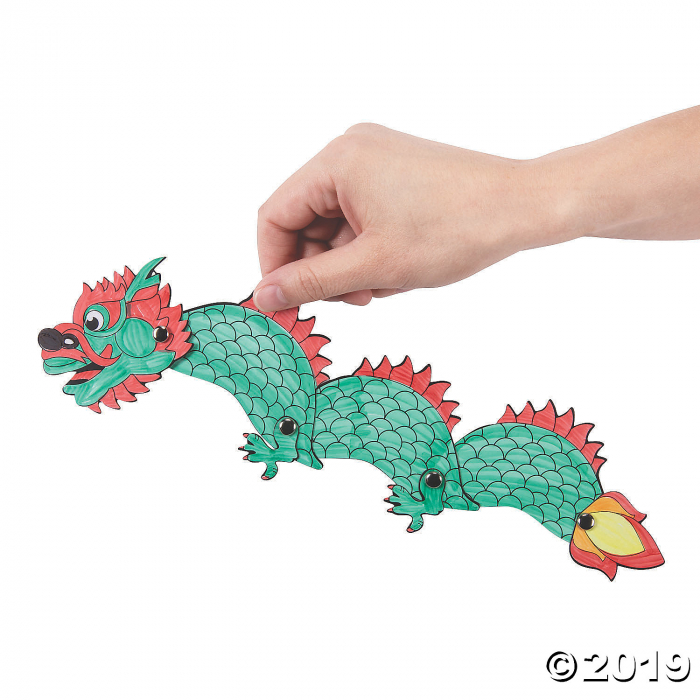 Color Your Own Jointed Dragons (Per Dozen) | GlowUniverse.com