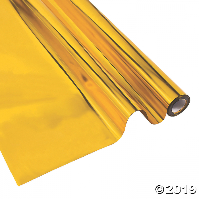 Gold Metallic Plastic Sheeting (1 Roll(s)) | GlowUniverse.com