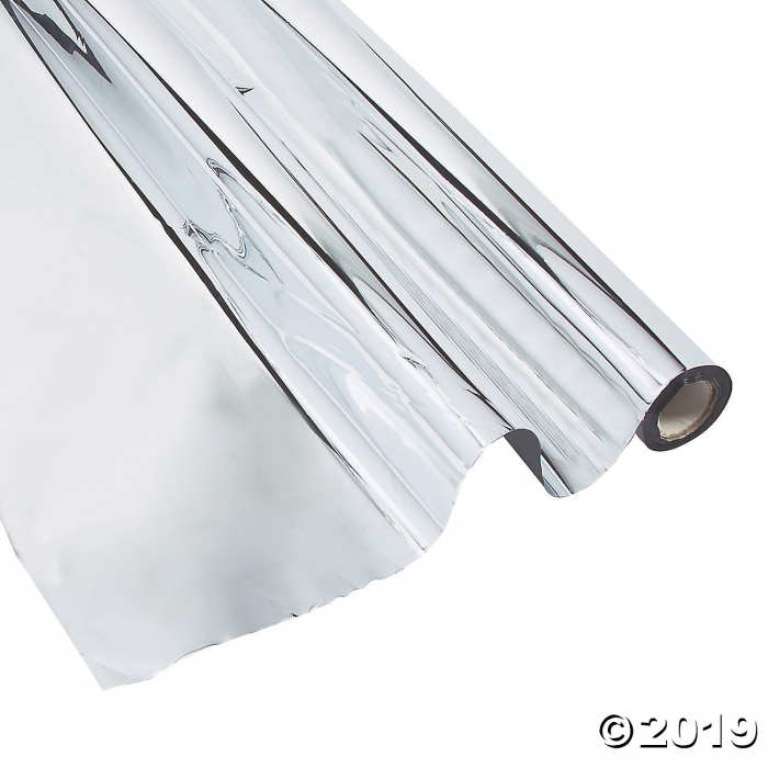 Silver Metallic Plastic Sheeting (1 Roll(s)) | GlowUniverse.com