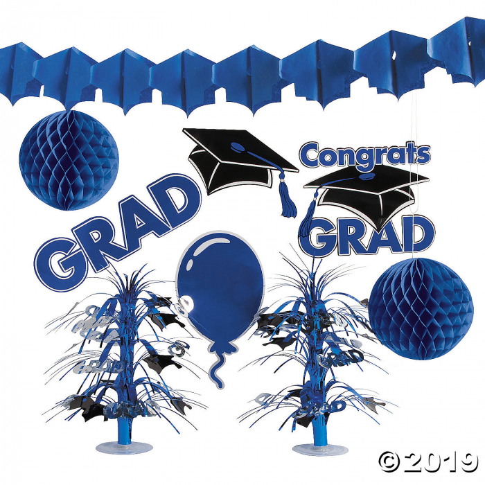 Blue Graduation Decorating Kit (1 Set(s)) | GlowUniverse.com