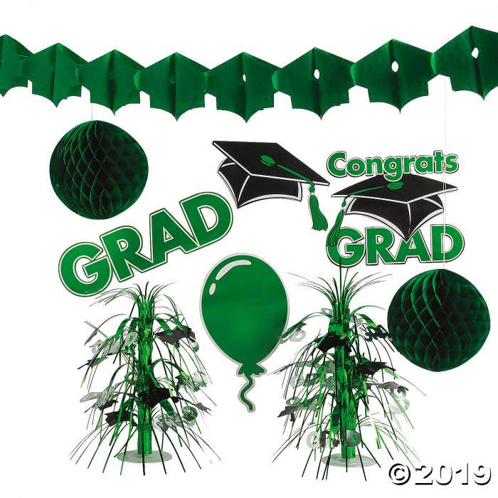 Green Graduation Decorating Kit (1 Set(s)) | GlowUniverse.com