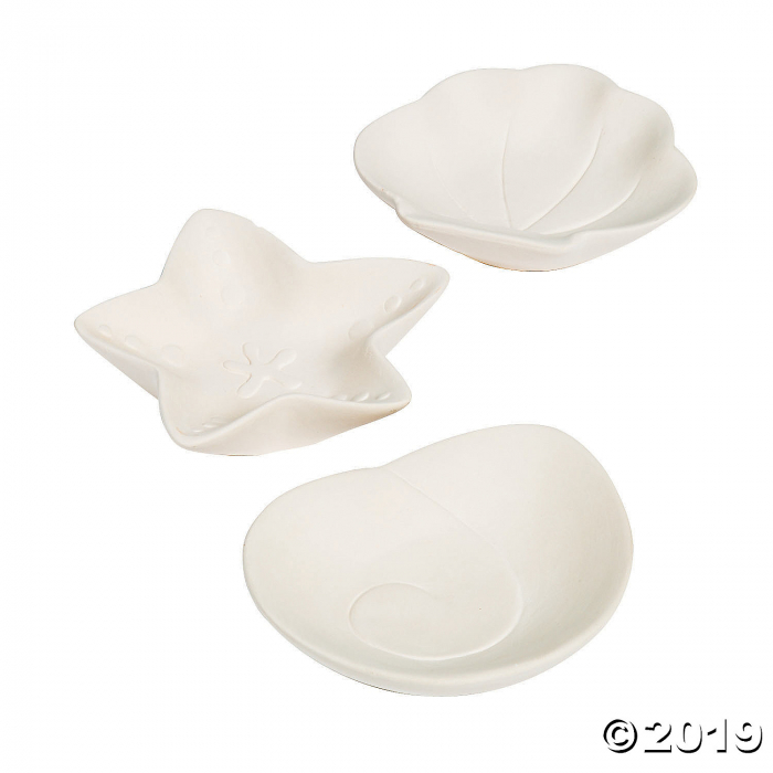 DIY Ceramic Sea Shell Mini Bowls (Per Dozen) | GlowUniverse.com