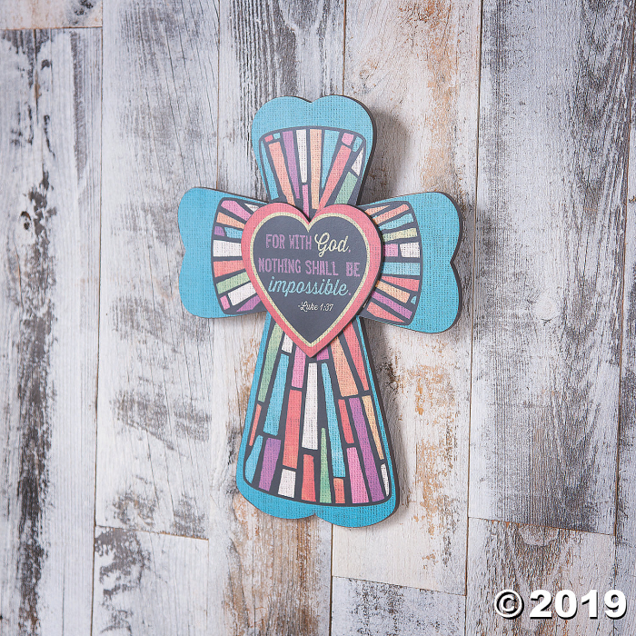 Nothing Shall Be Impossible Cross Sign (1 Piece(s)) | GlowUniverse.com