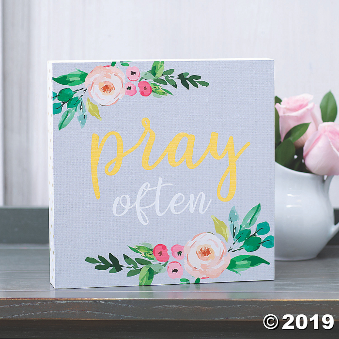 Pray Often Tabletop Sign (1 Piece(s)) | GlowUniverse.com