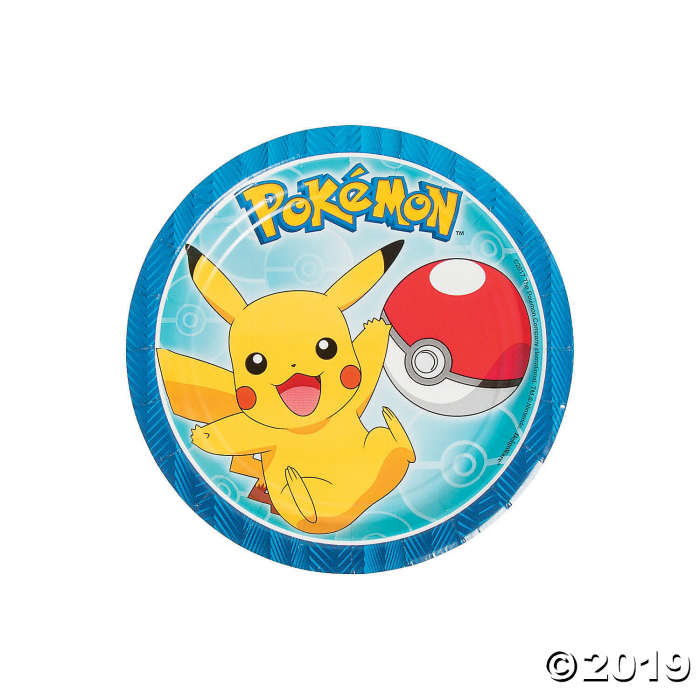 Pikachu & Friends Paper Dessert Plates (8 Piece(s)) | GlowUniverse.com