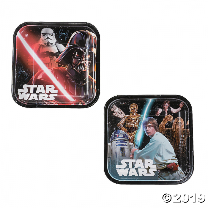 Star Wars Classic Square Paper Dessert Plates (8 Piece(s ...