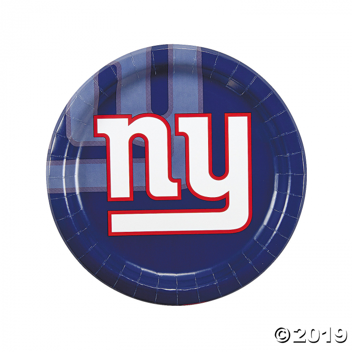 NFL® New York Giants Paper Dinner Plates (8 Piece(s)) | GlowUniverse.com