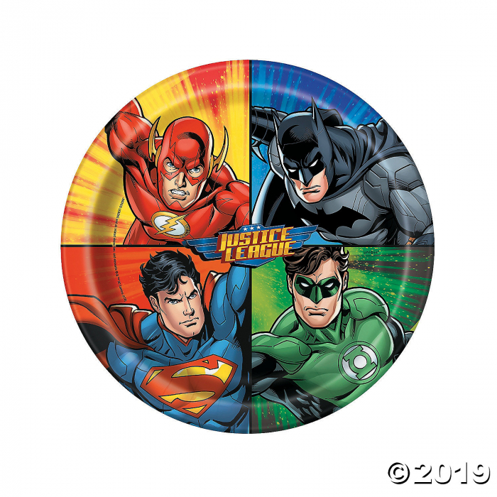 DC Comics Justice League Paper Dinner Plates (8 Piece(s ...