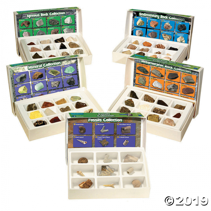 Rock Mineral & Fossils Complete (1 Unit(s)) | GlowUniverse.com