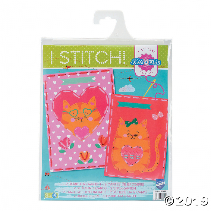 Embroidery Cards Kit -Cat & Cat (1 Piece(s)) | GlowUniverse.com