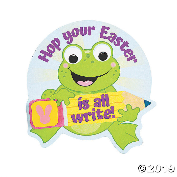 Frog Easter Cards with Eraser (24 Piece(s)) | GlowUniverse.com