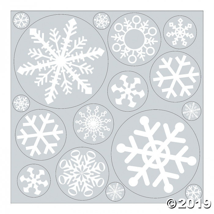 Snowflake Floor Decals (1 Sheet(s)) | GlowUniverse.com